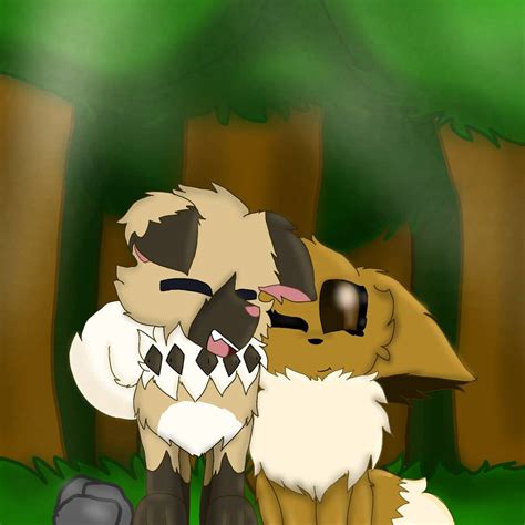 Rock Ruff And Eevee By 1ryuko Simp On Deviantart