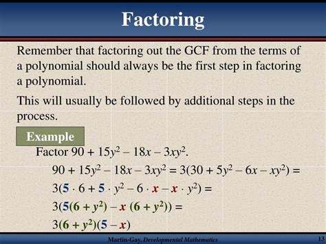 Ppt Factoring Polynomials Powerpoint Presentation Free Download Id