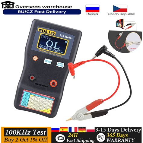 Mesr 100 Esr Capacitor Tester Ohm Meter Measuring Internal Resistance Of Capacitor Capacitance