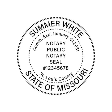 Jl Missouri Notary Stamp Best Notary Stamp For Missouri