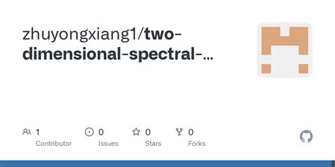 Github Zhuyongxiang1two Dimensional Spectral Representation