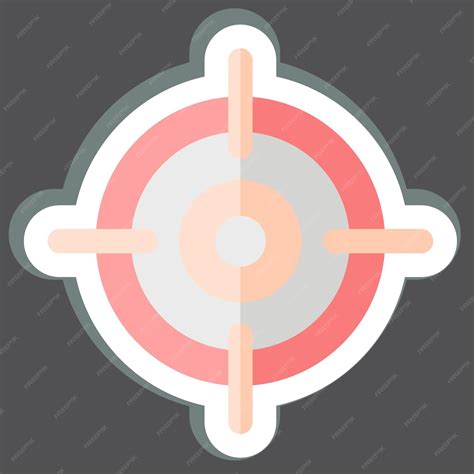 Premium Vector Sticker Target Related To Military And Army Symbol
