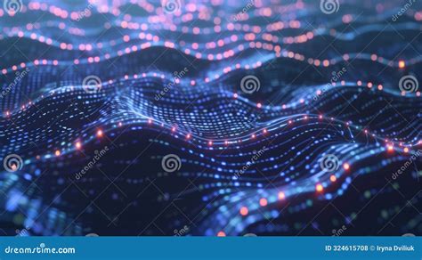 ai machine learning visualization as human brain neurons as big data network connection stock