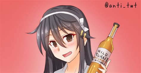 艦隊これくしょん よく霧島が飲んでるお酒を見つけた榛名 Antiのイラスト Pixiv