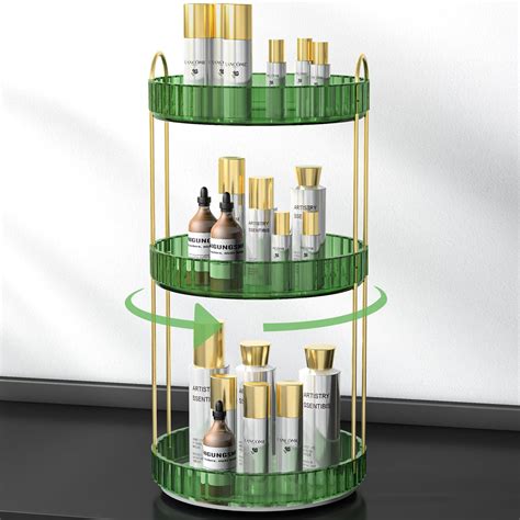 Amazon DEAMACE Rotating Makeup Organizer Large Capacity Cosmetics