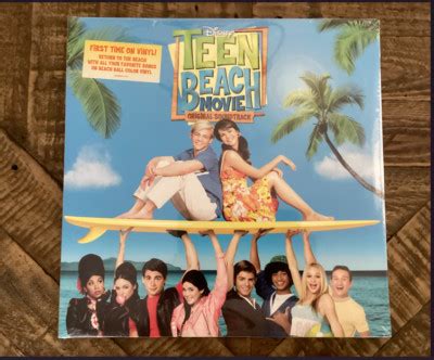 Disney Teen Beach Movie Record Soundtrack Yellow Blue Green Color Vinyl