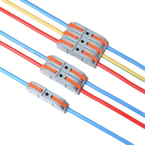 12pcs Easy To Use Spliced Line Connectors Lt 211 Push Type Junction Box Designed For Quick