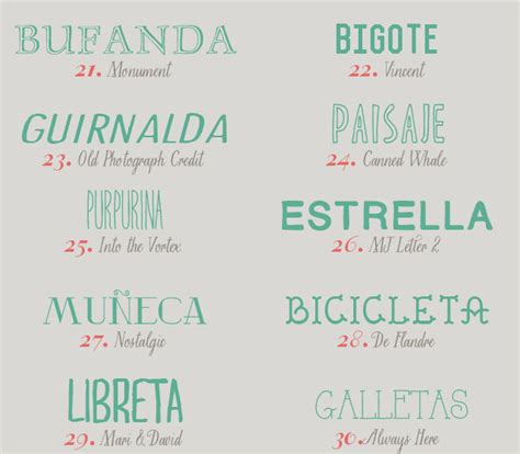 recursos molongos 40 tipografías en mayúsculas MLC Estudio