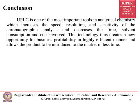Ultra Performance Liquid Chromatography Uplc Pptx Chemistry Science