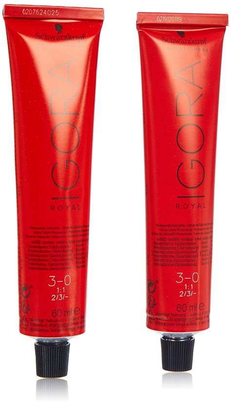 Schwarzkopf Igora Royal 3 0 Set 2x 60 Ml2er Pack Amazonde Kosmetik