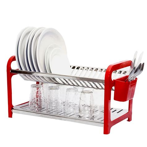 Escorredor 20 Pratos Inox Porta Talheres Shopee Brasil