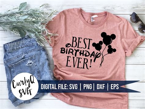 Svg Best Birthday Ever Disneyland Disney Disney Trip Etsy