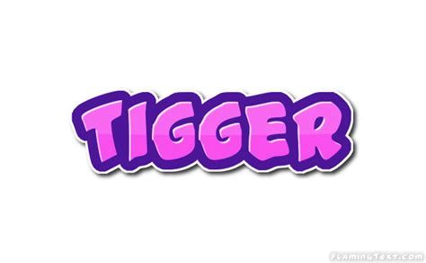 Tigger Logo Herramienta De Diseño De Nombres Gratis De Flaming Text