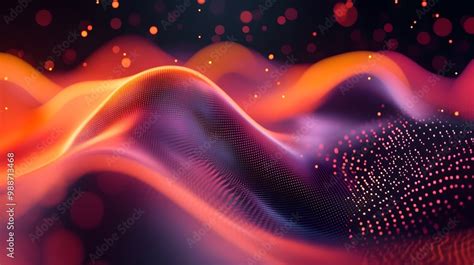 A Vibrant 3d Visualization Of Control Points Defining The Shape Of A Cubic Bezier Curve With A