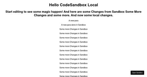 React Codesandbox React Codesandbox