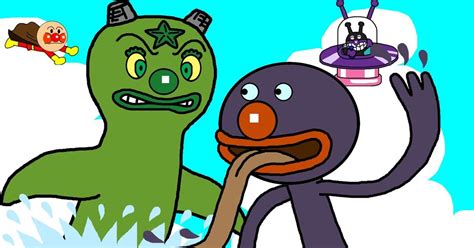 それいけアンパンマン かいじゅうヌラvsへどろまん 楽のマンガ ヌラ へどろまん アンパンマン Pixiv