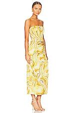 Bardot Tiani Midi Dress In Yellow Swirl REVOLVE