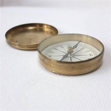 Georgian Brass Pocket Compass C1840 Compass Library