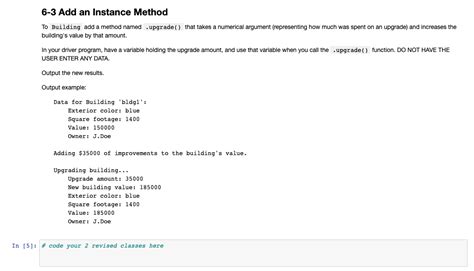 solved 6 2 add instance variables to the building class