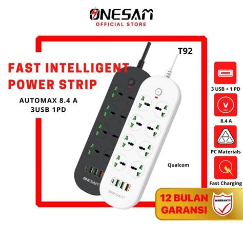 Jual Onesam Fast Charging Stop Kontak Sambungan Kabel Usb Power Socket
