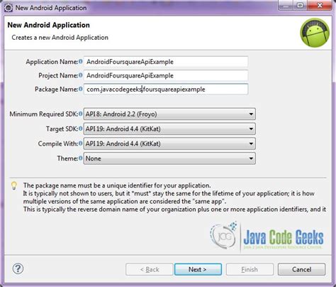 Android Foursquare Api Example Java Code Geeks
