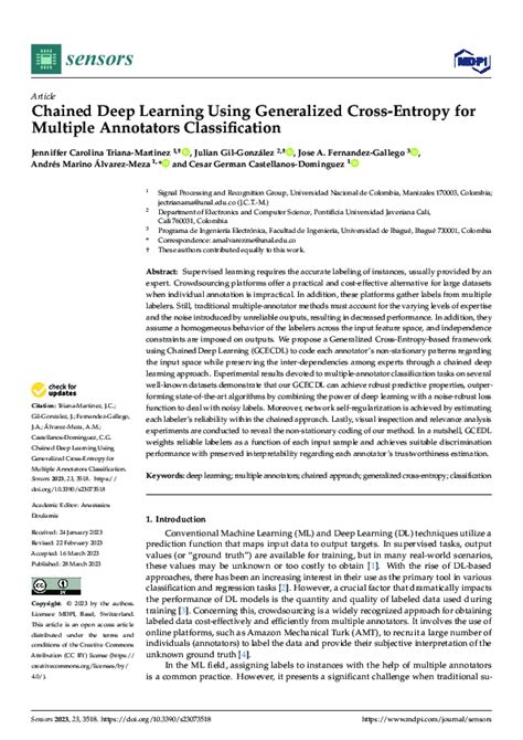 Pdf Chained Deep Learning Using Generalized Cross Entropy For Multiple Annotators