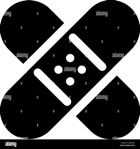 Healing Patch Black Glyph Ui Icon Stock Vector Image And Art Alamy