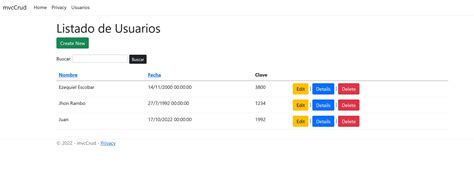 GitHub Project EricKousei MvcCrud ASP NET Cores MVC NET6 CRUD