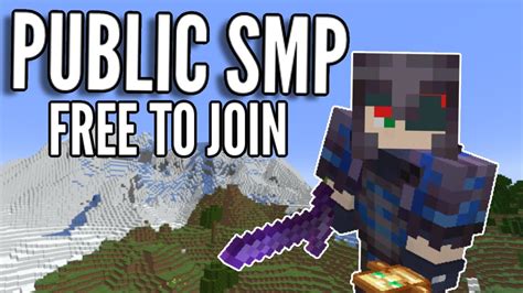 Public Minecraft Smp Free To Join Bedrock Java Youtube
