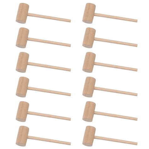 Mokkhnb Mini Wood Mallets Round Resistant Tools For Eating Lobsters 30pcs