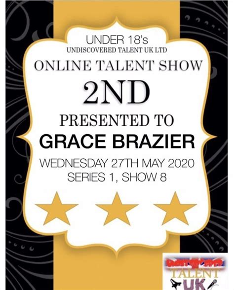 Congratulations To Grace Brazier Tip Toe Stage School