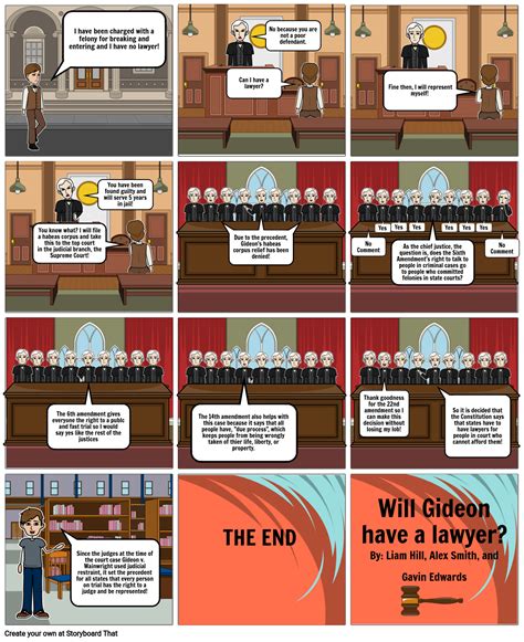 Gideon V Wainwright Storyboard Par Sonoffin