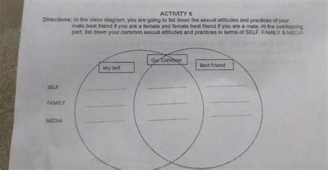 activity 6 directions in the venn diagram you are going to list down