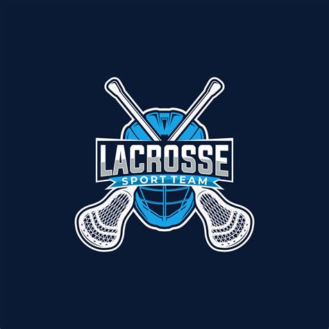 Lacrosse Team Logo Template Sport Vector Graphic Illustration