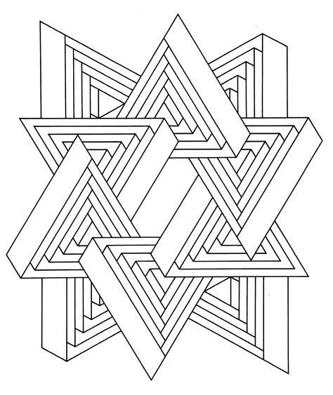 Get The Coloring Page Triangles 50 Printable Adult Coloring Pages