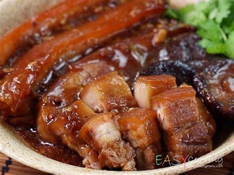 สามชั้นต้มซีอิ๊วเห็ดหอม การทำอาหาร อาหาร สารอาหาร