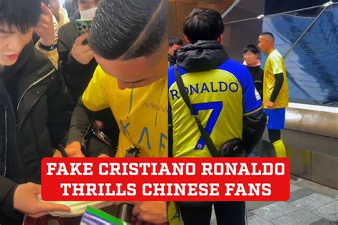 Fake Cristiano Ronaldo Surprises And Thrills Chinese Fans Marca Usa