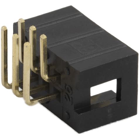 Idc Male Connector Shrouded Header 6 Pin Right Angle Leads Protostack