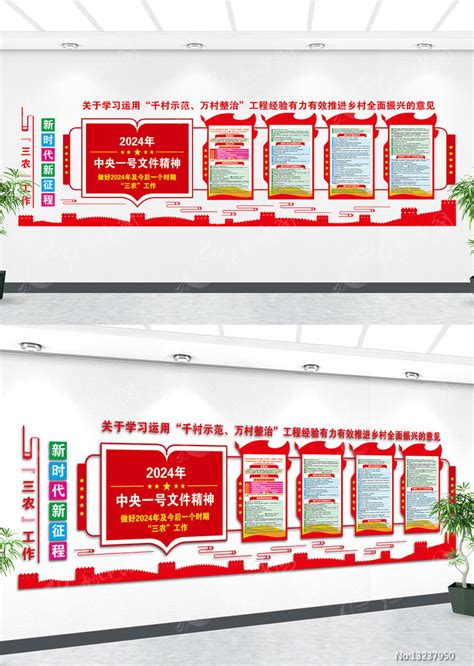 2024年中央一号文件精神党建文化宣传墙图片下载红动中国