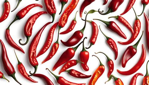 Chilli Pepper Pattern Background Premium Ai Generated Image