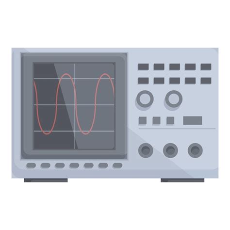 Premium Vector Vector Graphic Of A Digital Oscilloscope With Waveforms Displayed On The Screen