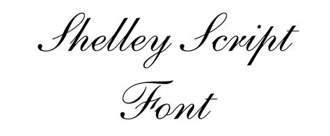 Shelley Script Font Dafonts Style