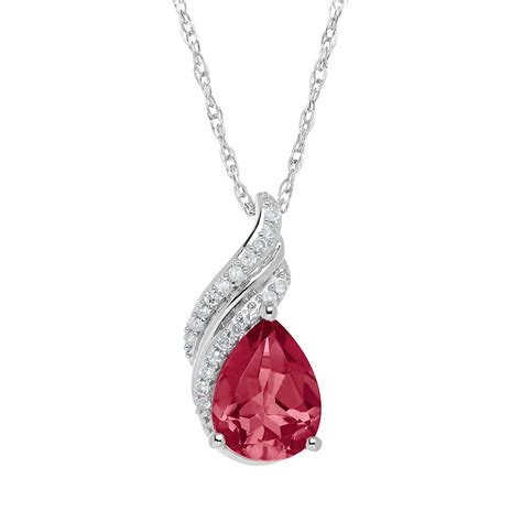 Lab Created Ruby Necklace Atelier Yuwa Ciao Jp