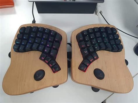 Keyboardio Model 01 Split Ergonomic Ergo Keyboard Walnut Finish