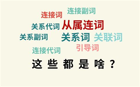 关系代词、关系副词、关系词、连接代词、连接副词、连接词、从属连词、引导词、关联词都是指什么？ 维琪的英语笔记 维琪的英语笔记 哔哩哔哩视频