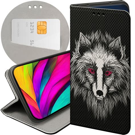 ETUI Z KLAPKĄ DO HUAWEI NOVA SE WZORY WILK WILKOŁAK WOLF WILCZYCA CASE Huawei Sklep EMPIK