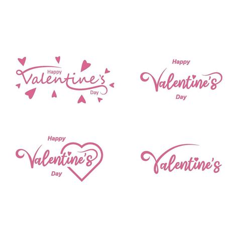 Happy Valentines Day Typography 34846140 Vector Art At Vecteezy