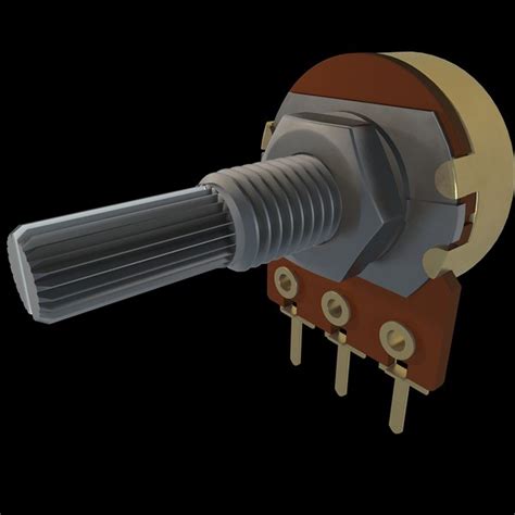 Potentiometer 3d Models For Download Turbosquid