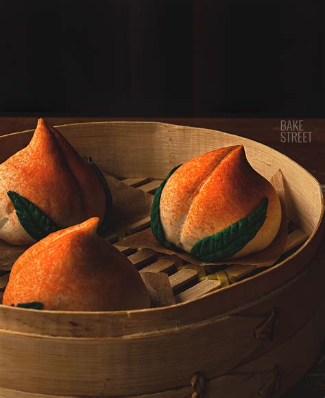 Longevity Peach Steamed Buns Shòu Táo Bake