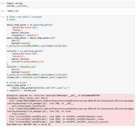 NetCDF Not A Valid ID Errors Technical ACCESS Hive Community Forum